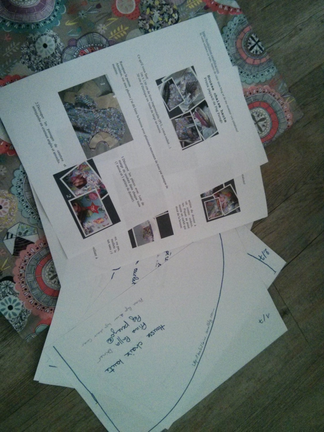 PDF Pattern DIY High Chair Cover / Patron Et Tuto PDF Housse Chaise ...