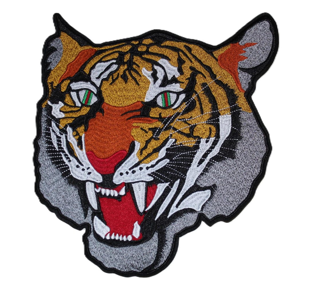 Large Bengal Tiger Embroidered Iron-on RL Eyes Fashion Clothing Patch - Etsy