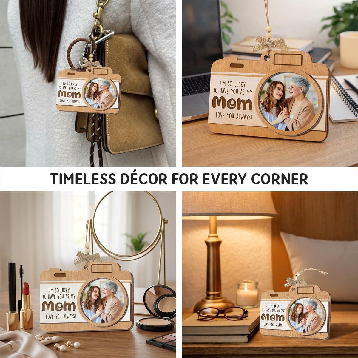 Mothers Day Gifts for Mom From Daughter Son, 3-layer Wooden Picture ...