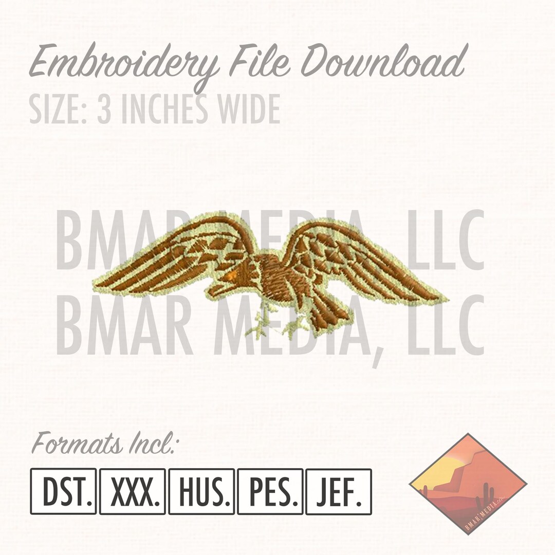 Eagle Flying USA Firefighter Eagle Embroidery Graphic File Download 3 ...
