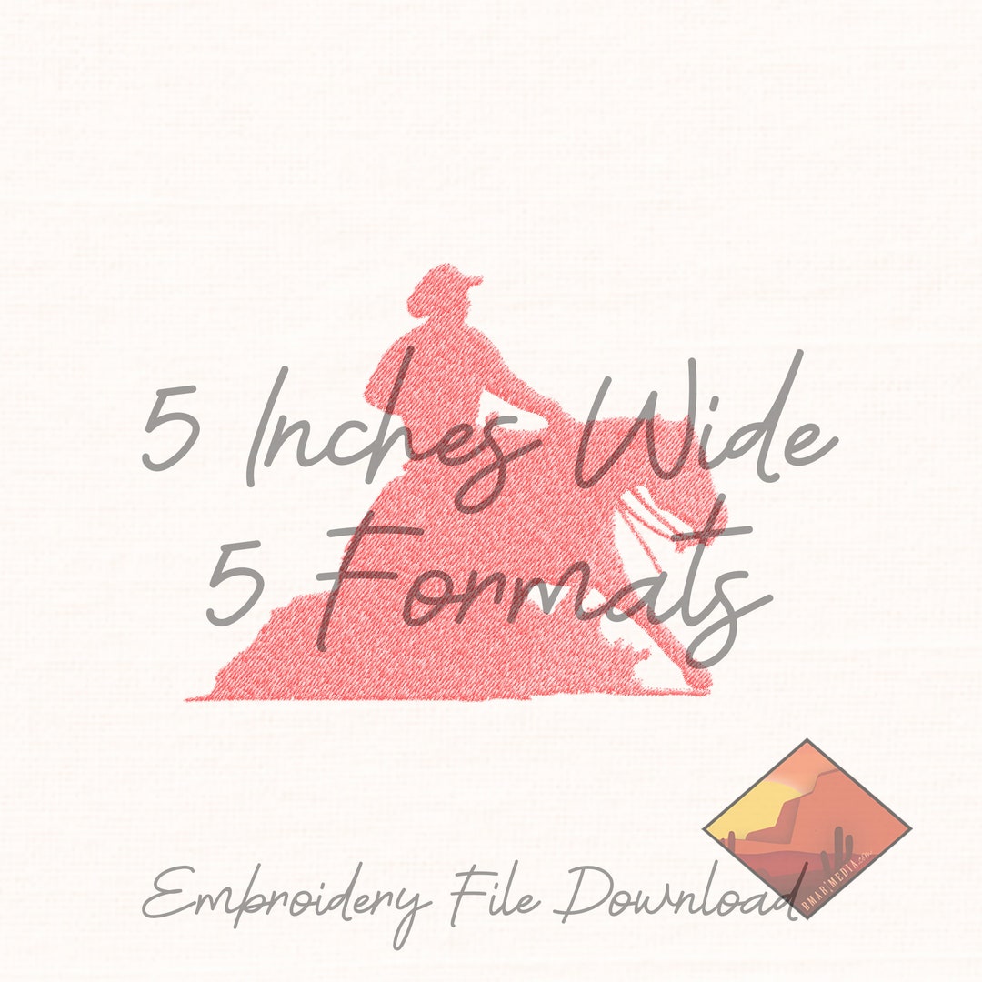 Reining Reiner Horse Show Equine Graphic File Download 5 Inches Wide, 5 ...