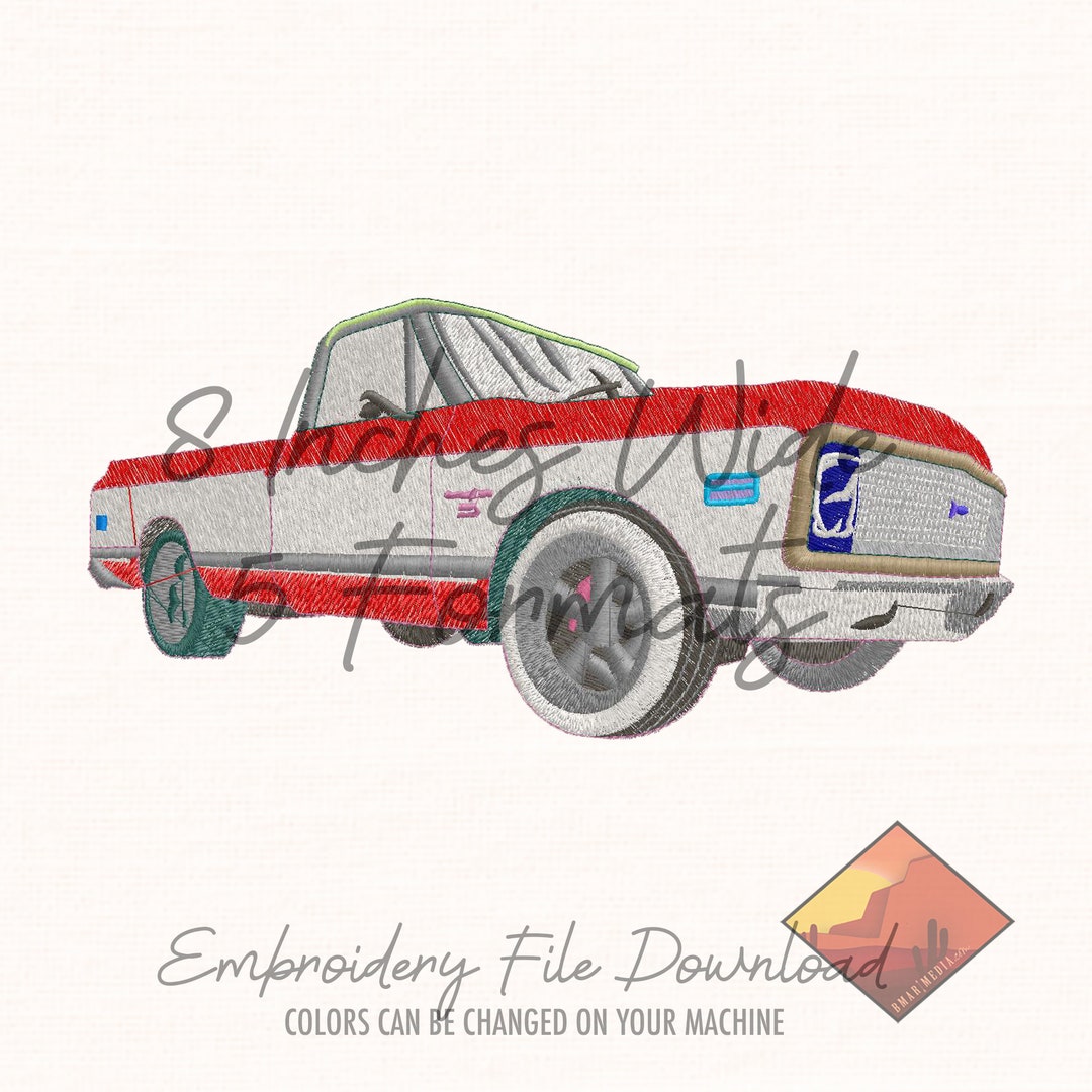 1950s 1960s Chevy Box Truck Vehicle Graphic Embroidery File Download 8 ...