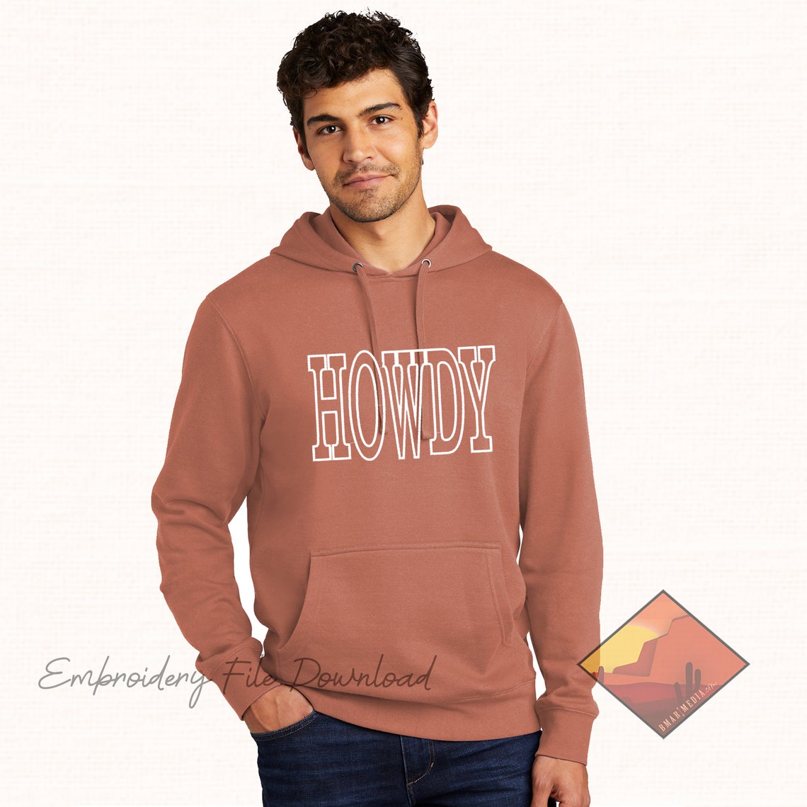 HOWDY Embroidery Applique Design 3 Sizes, 5 File Formats, All Included ...