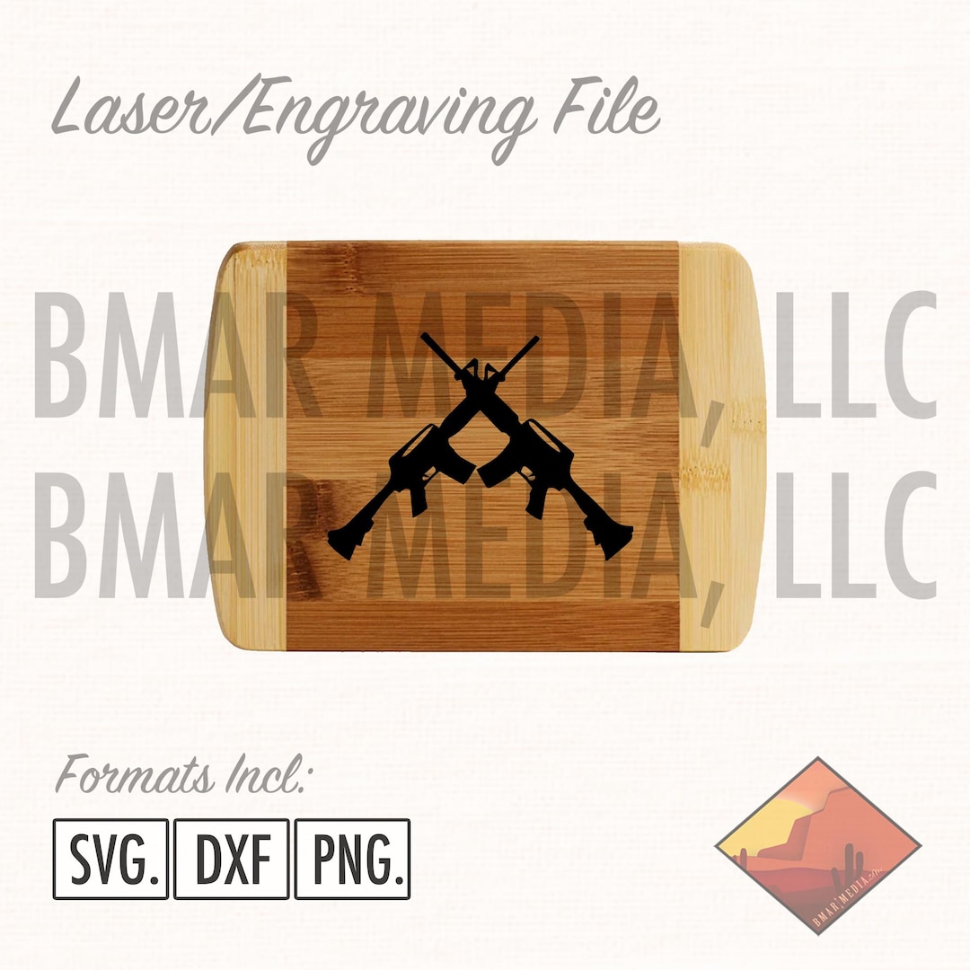 Rifle Gun Hunting Target Aks Laser SVG DXF PNG File Download. 3 Formats ...