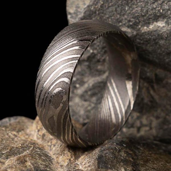 Damascus Ring - Etsy