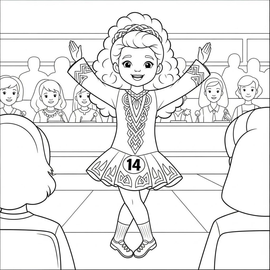 Irish Dance Printable Colouring 20+ Pages | Kids Celtic Art Activity ...