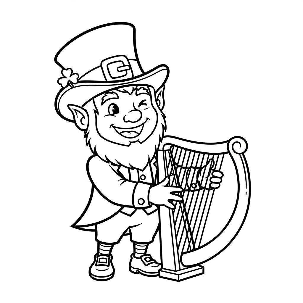 Irish Leprechaun Colouring 20+ Pages – Printable & Instant Download - Etsy