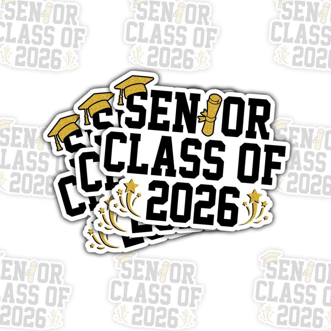 1pcs Senior Class of 2026 Graduation Sticker – Inspirational Class of ...
