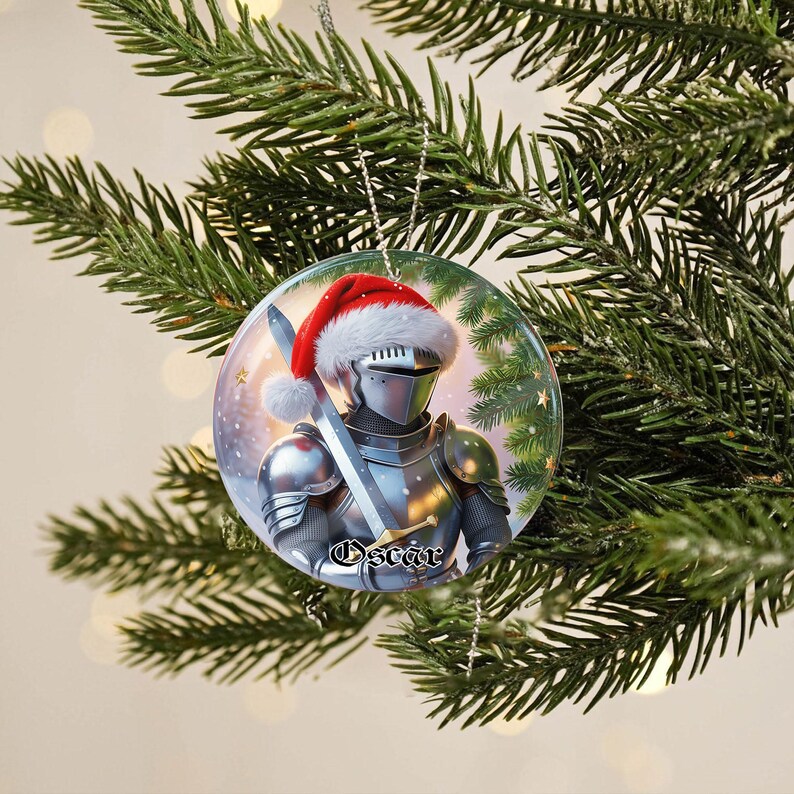 Personalized Armor of God Christmas Ceramic Ornament: Custom Templar ...