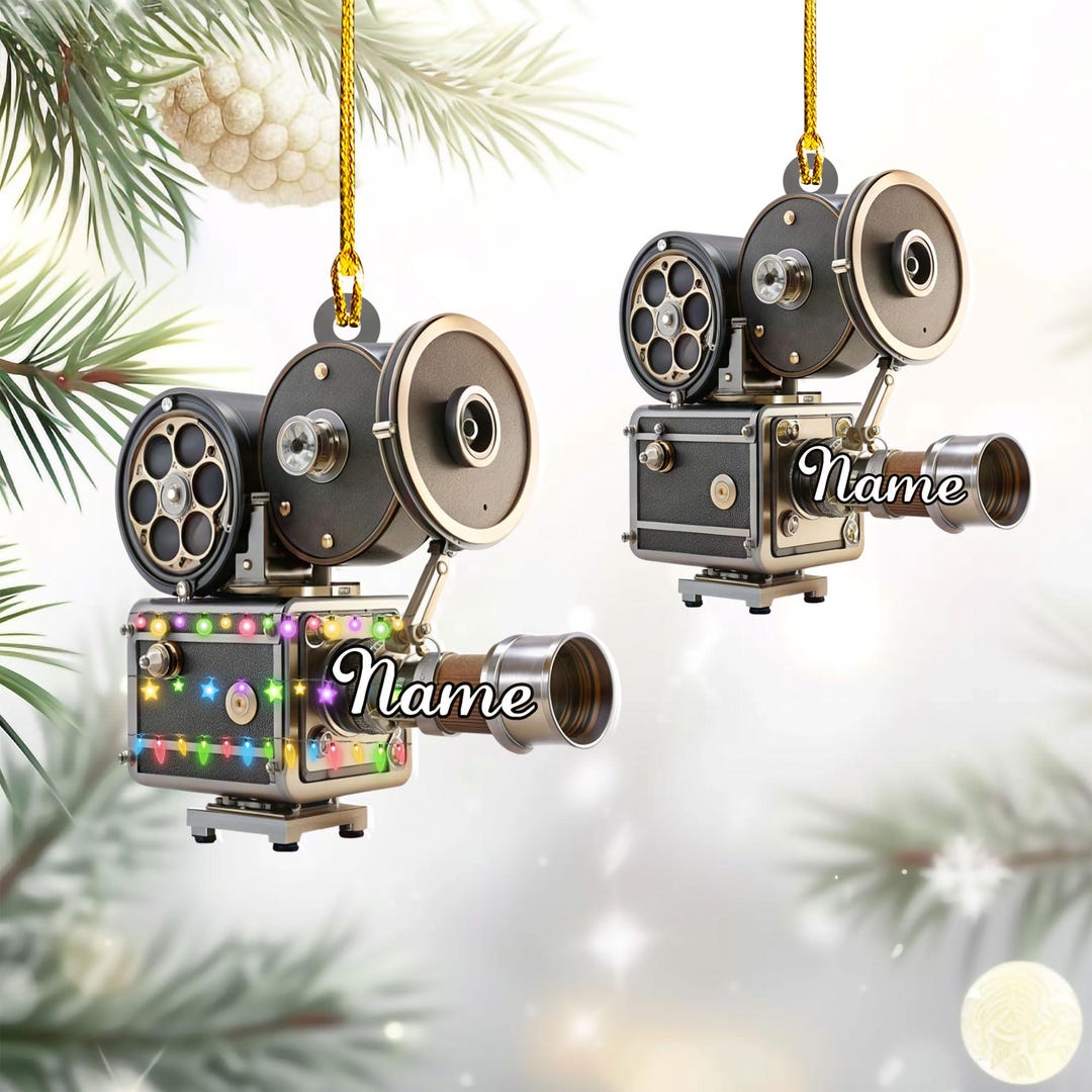 Personalized Film Clapboard Christmas Ornament, Film Clapper Christmas ...