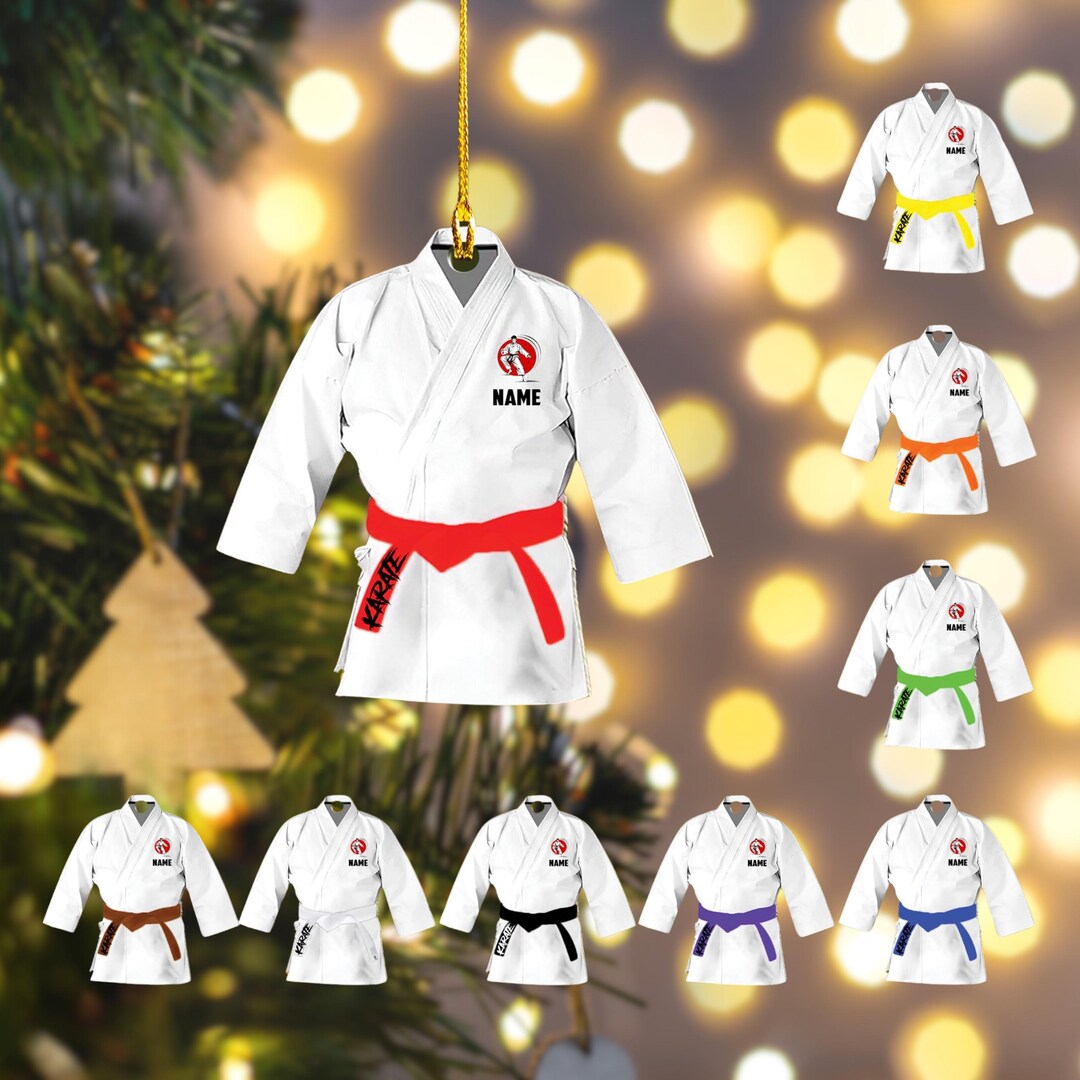 Custome Name and Belt Color Karate Taekwondo Ornament, Martial Arts ...