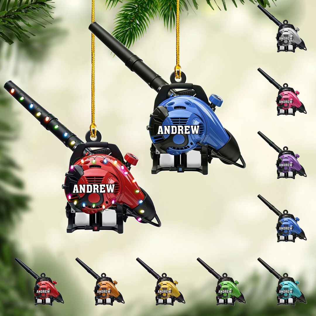 Personalized Leaf Blower Christmas Ornament: Leaf Blowers Christmas ...