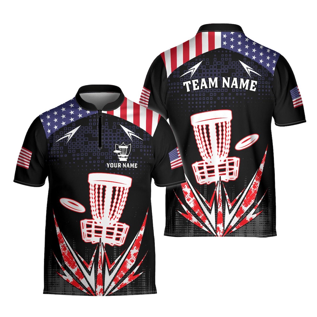 Custom Disc Golf Bowling Jersey Unisex Shirt: Disc Golf 3D Shirts Disc ...