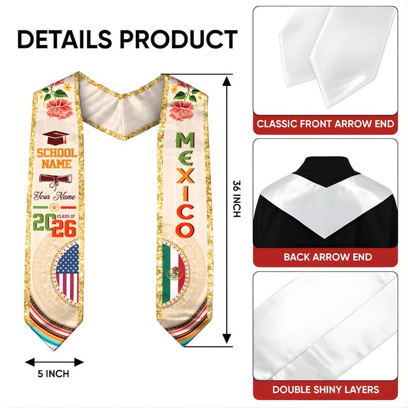 Personalized Filipino Graduation Sash 2026, Philippines Graduation ...