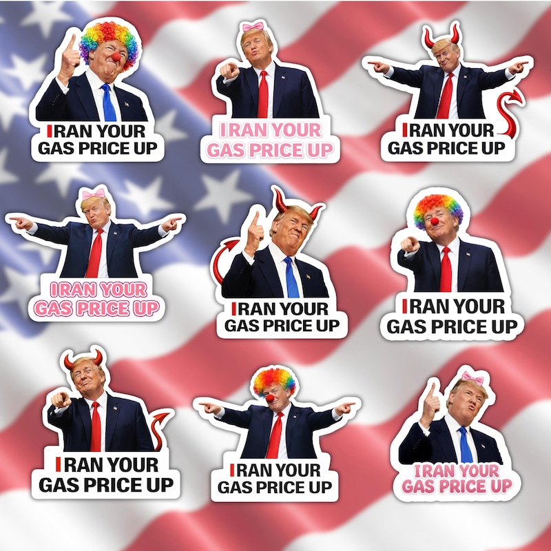 Trump Gas Pump Stickers - Etsy