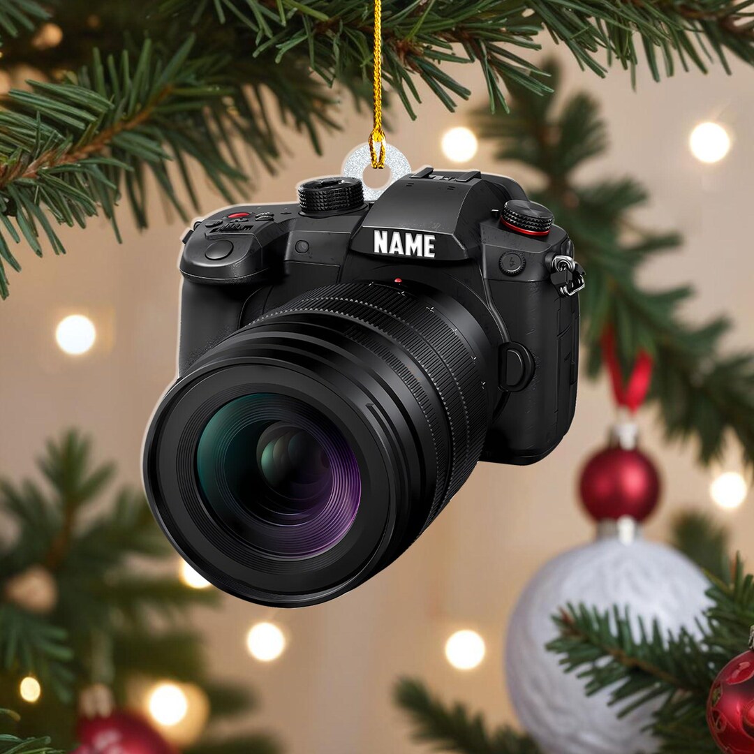 Personalized Camera 2D Ornament, Custom Shaped Acrylic, Photographers ...