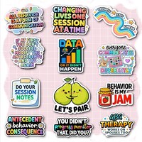 ABA Stickers, Behavior Analysis Sticker Bundle, Holographic Rbt Bcba ...