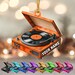Personalized Record Player Ornament – Custom Vinyl Turntable Christmas ...