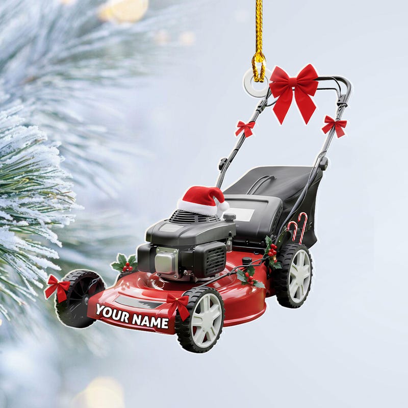 Santa on Lawn Mower - Etsy