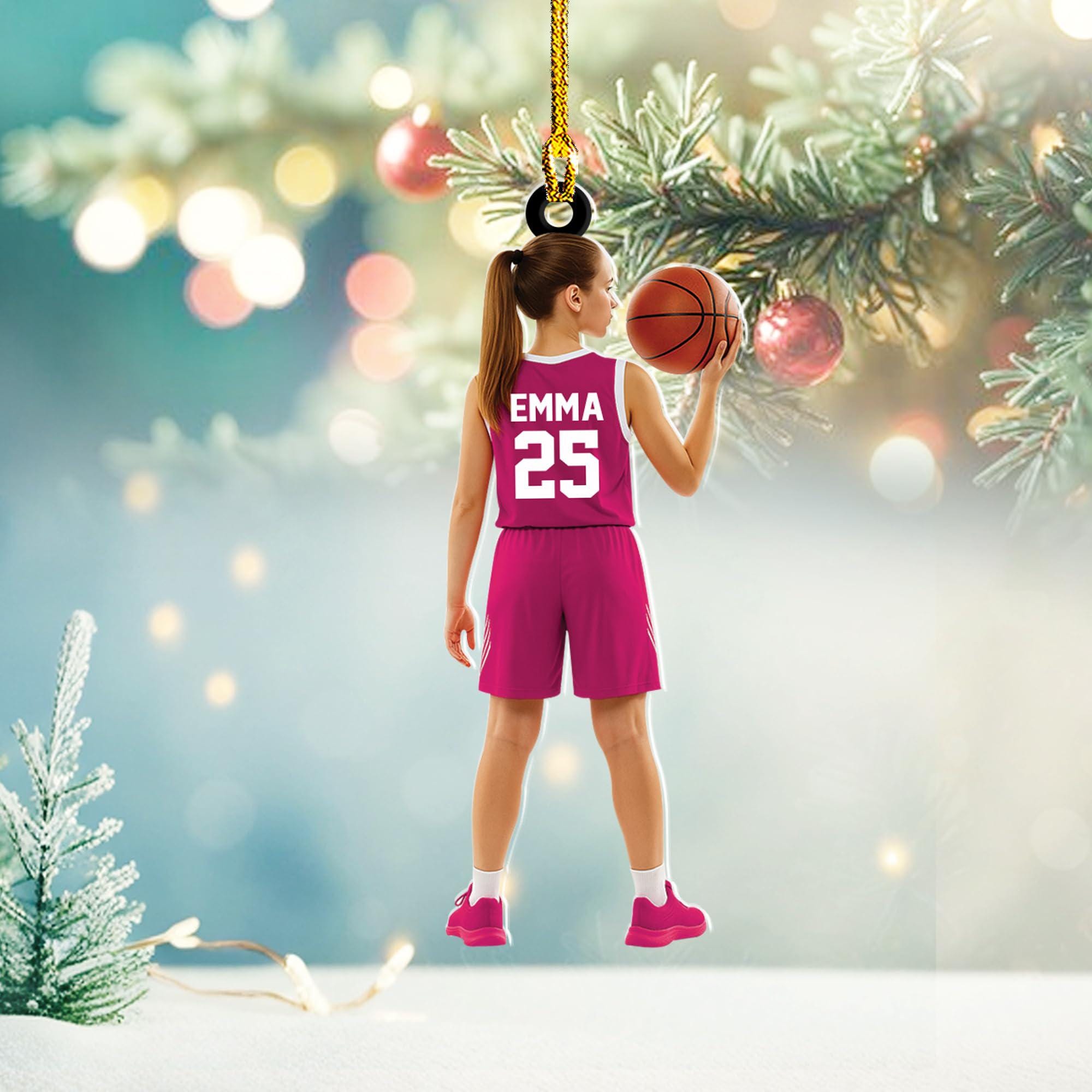 Personalized Basketball Ornament Keepsake: Custom Acrylic Keepsakegift ...