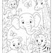 Kids Jungle Safari Coloring Activity Book - 18 Printable PDF Animals ...