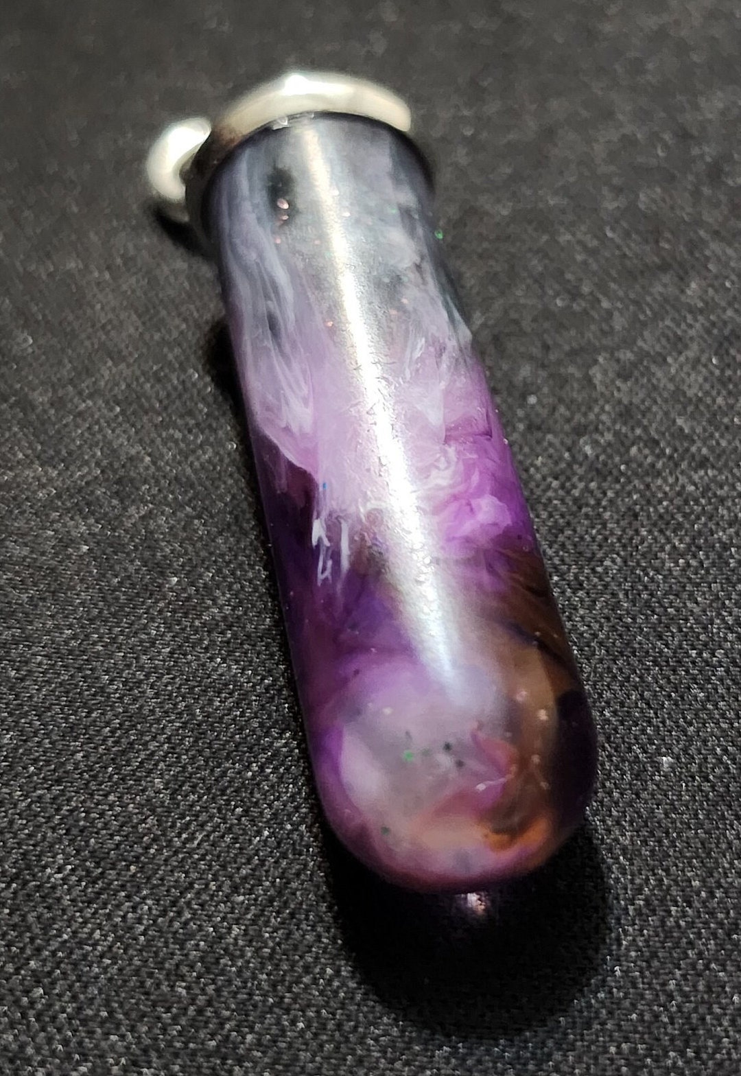 Pagan Purple Dream Alchemy Capsule Pendant Necklace, Glow in the Dark ...