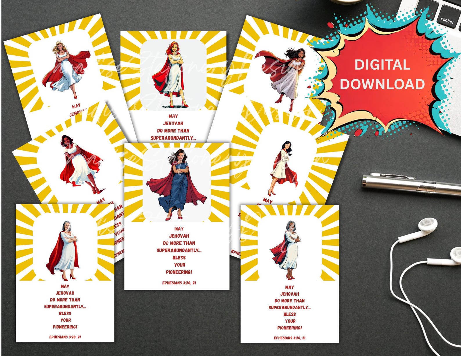Pioneer JW Gift Cards, Ministry Appreciation Cards (digital Download ...