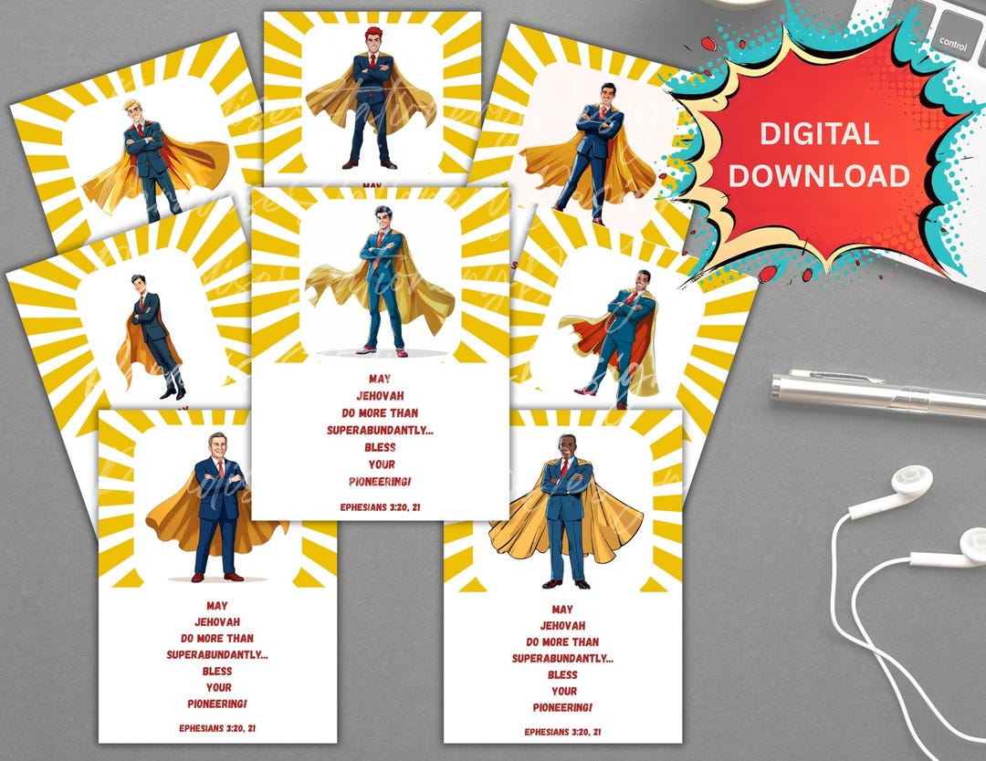 Pioneer JW Gift Cards, Ministry Appreciation Cards (digital Download ...