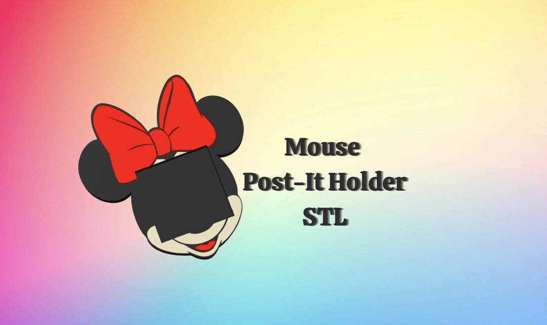 Mouse Post-it Holder STL File - Etsy