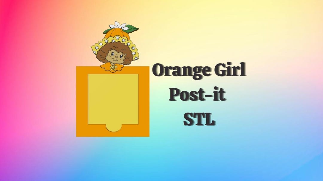 Orange Girl Post-it Note Holder STL File ONLY - Etsy