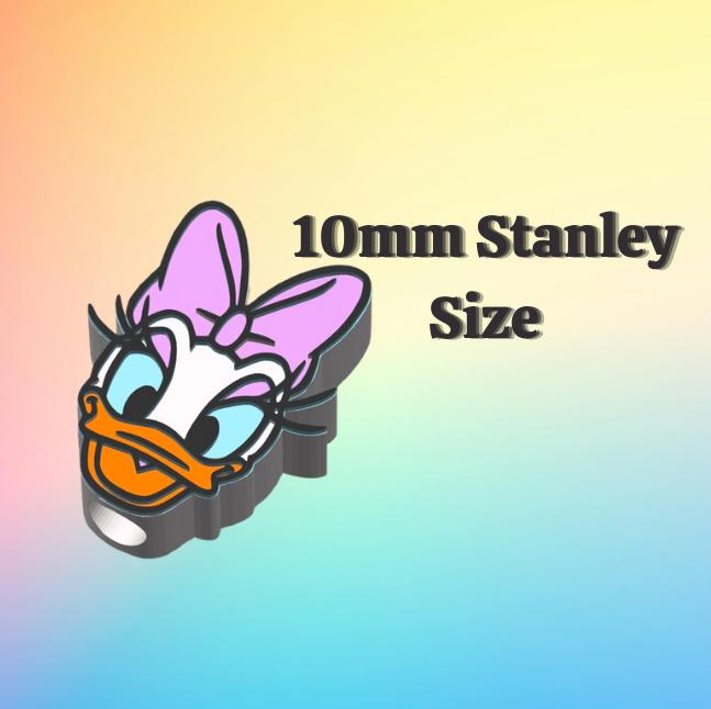 Daisy Duck 10mm Stanley Straw Topper STL File - Etsy