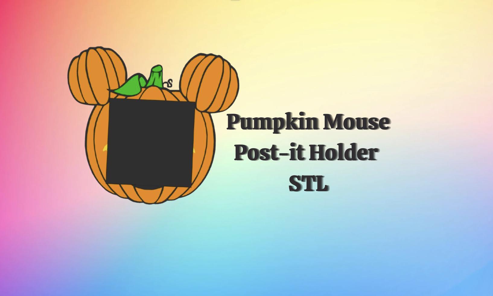 Pumpkin Mouse Post-it Holder STL File ONLY - Etsy