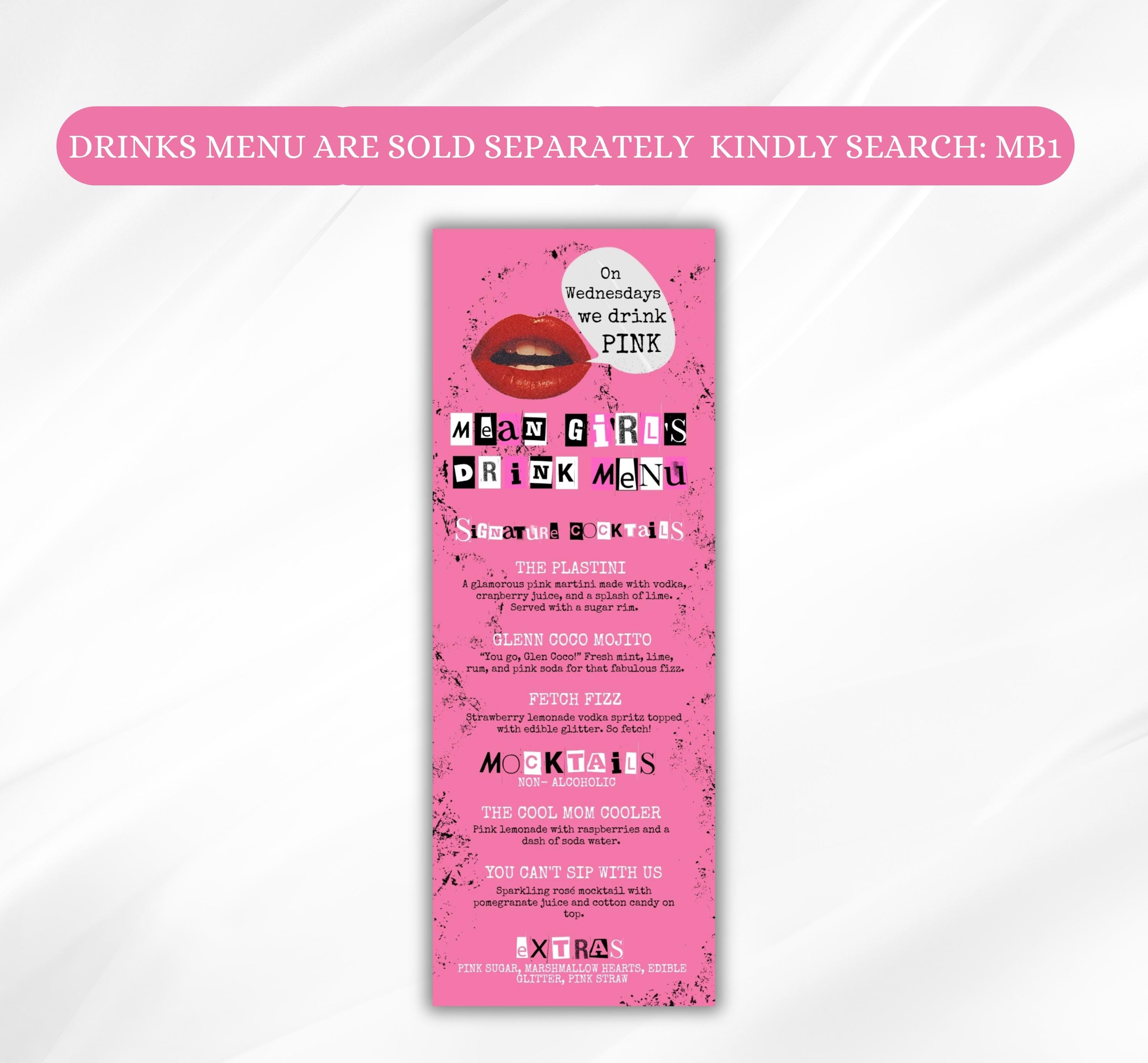 Mean Girls Party Welcome Sign Template Editable Burn Book Inspired ...