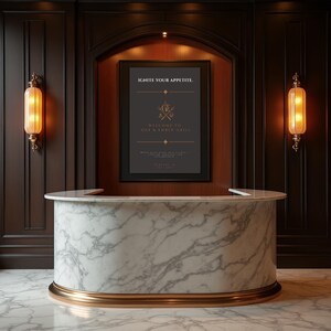 Restaurant Welcome Sign Template | “ignite Your Appetite” | Cream ...