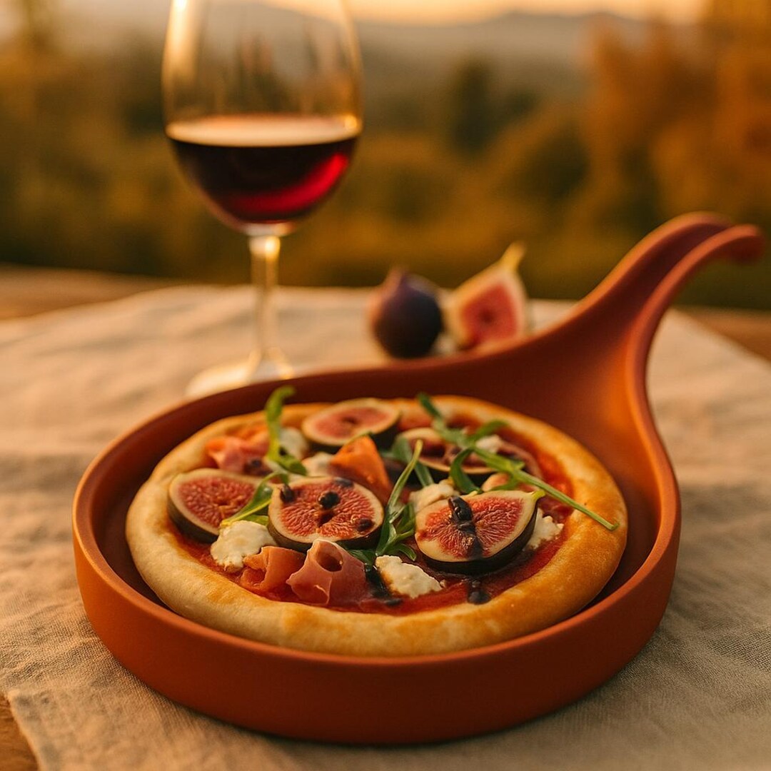 Handmade Terracotta Pizza Platter • Indian Red Serving Board (14"x8 ...