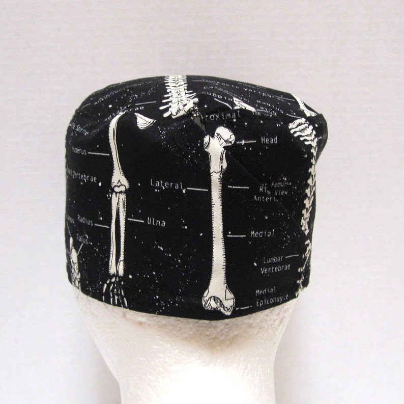 Mens Scrub Hat, Surgical Cap or Orthopedic Surgeon Cap Anatomical ...