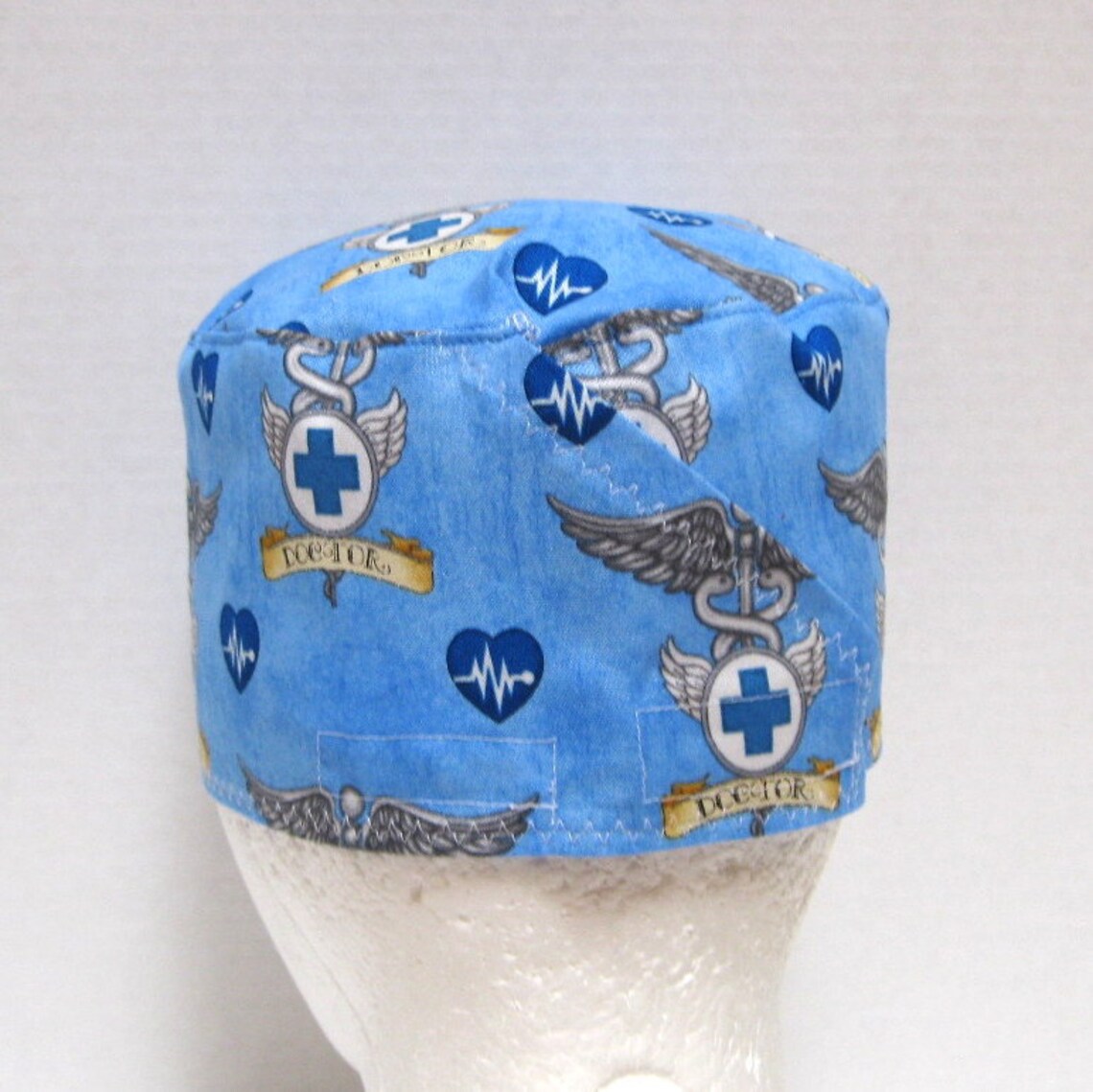 Mens Scrub Hat or Surgical Cap With Doctor Logo - Etsy