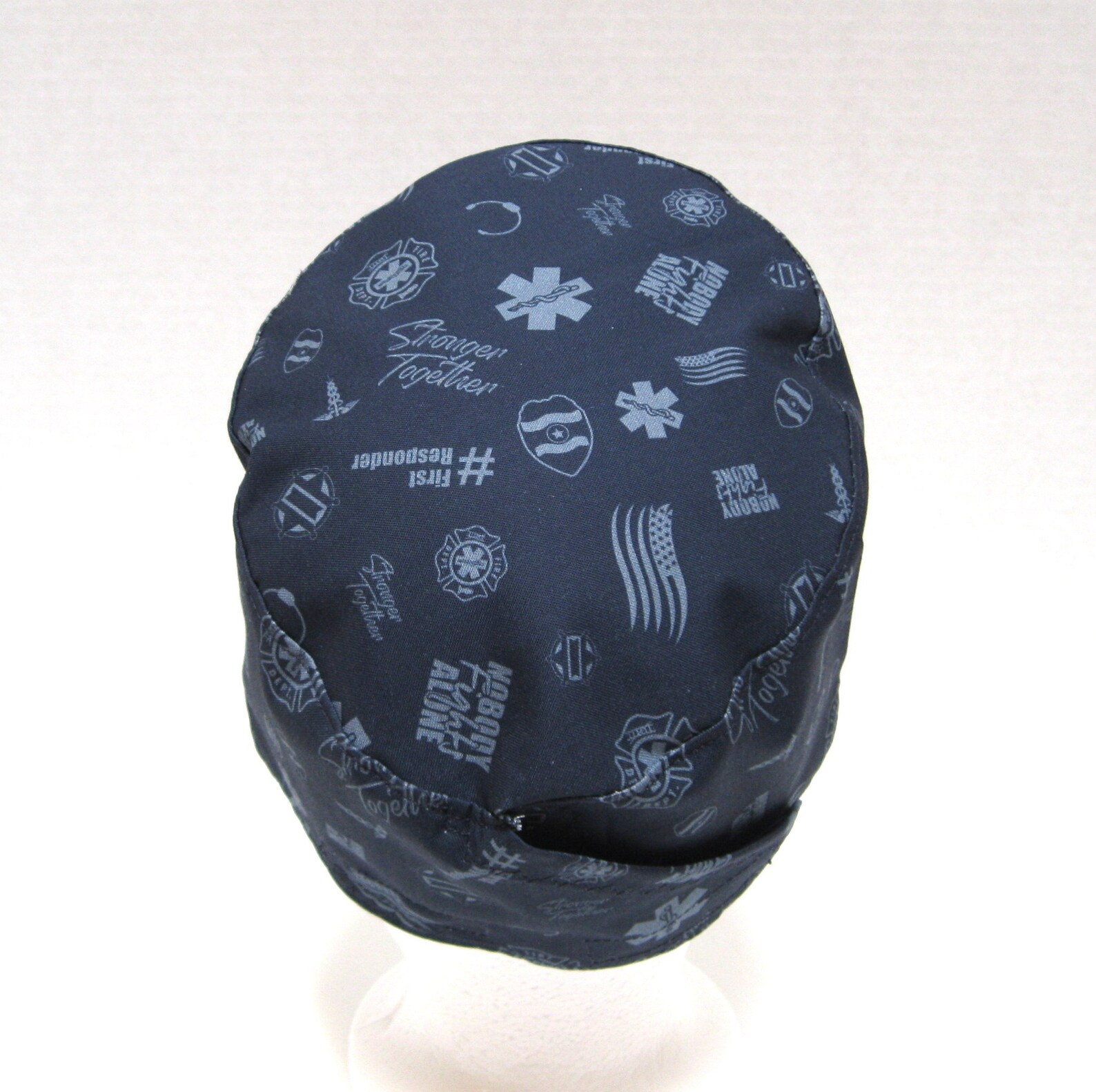 Mens Scrub Cap or Surgical Cap Nobody Fights Alone | Etsy