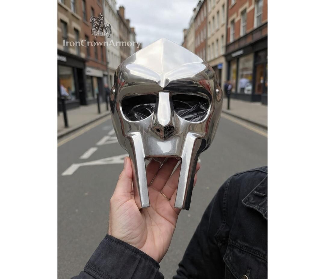 Hand-forged MF Doom Mask: Mild Steel, Cosplay Helmet Gift - Etsy