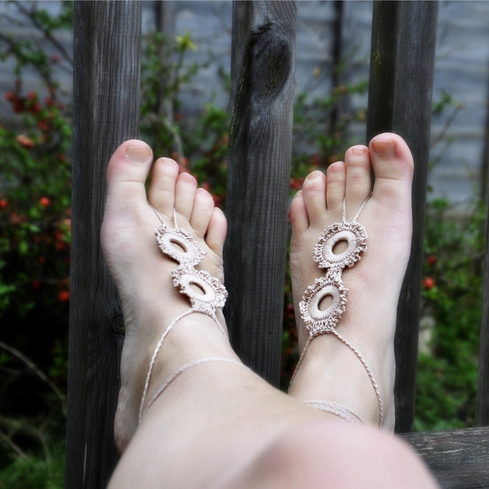 PATTERN ONLY (PDF File) - Circles Barefoot Crochet Sandals, Soleless ...