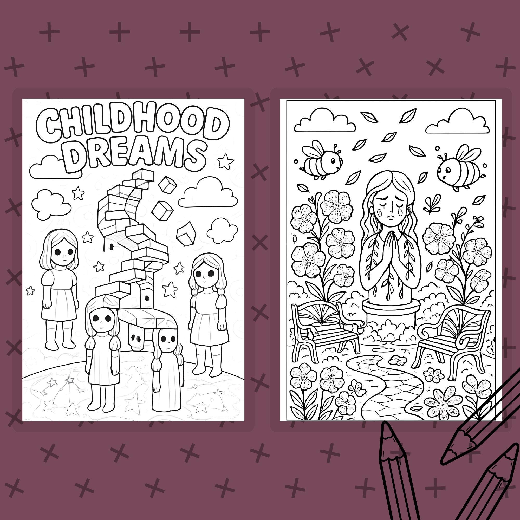 Weirdcore Coloring Book: Surreal Dreamscapes, Liminal Spaces (PDF ...
