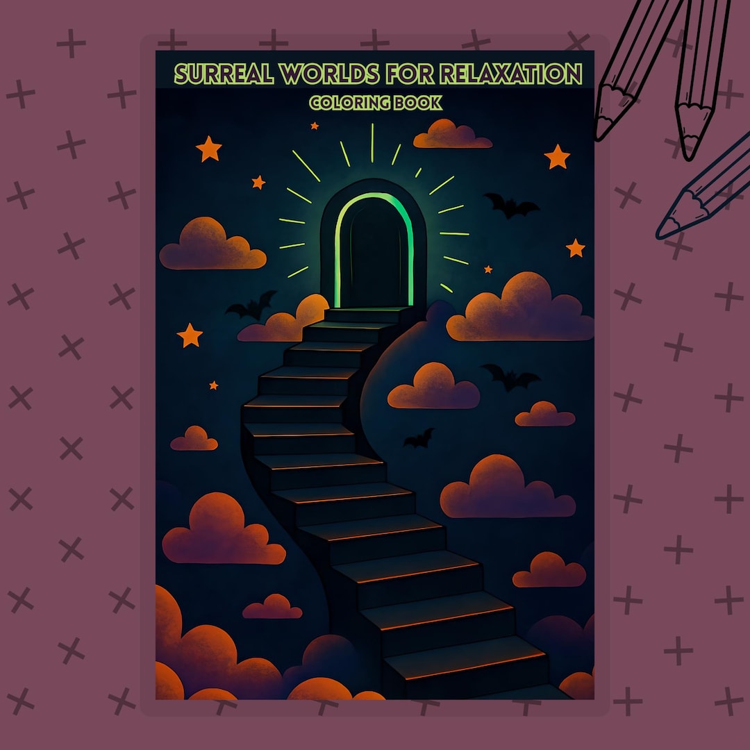 Weirdcore Coloring Book Surreal Dreamscapes Liminal Spaces Pdf 4572
