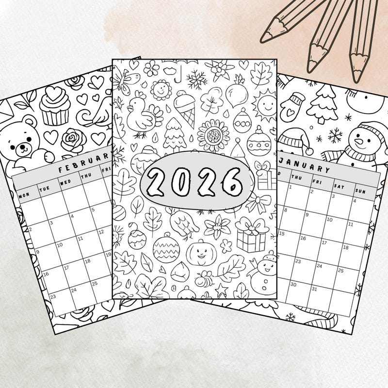 Cartoon Calendars - Etsy