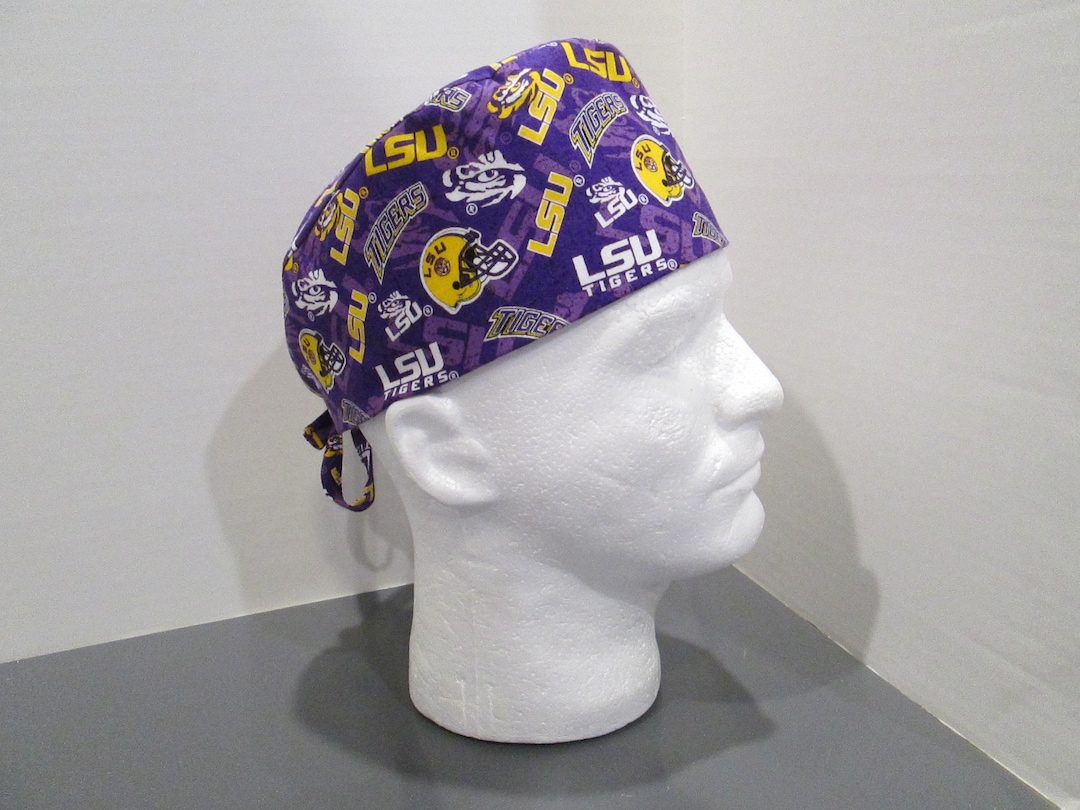 LSU on Shades of Purple Unisex Surgical Scrub Cap - Etsy