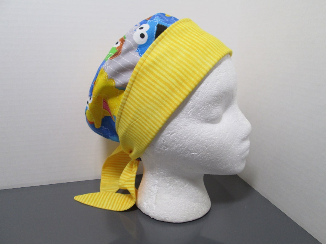 Sesame Street With Coordination Yellow Stripes 2 in 1 Chemo/pixie ...