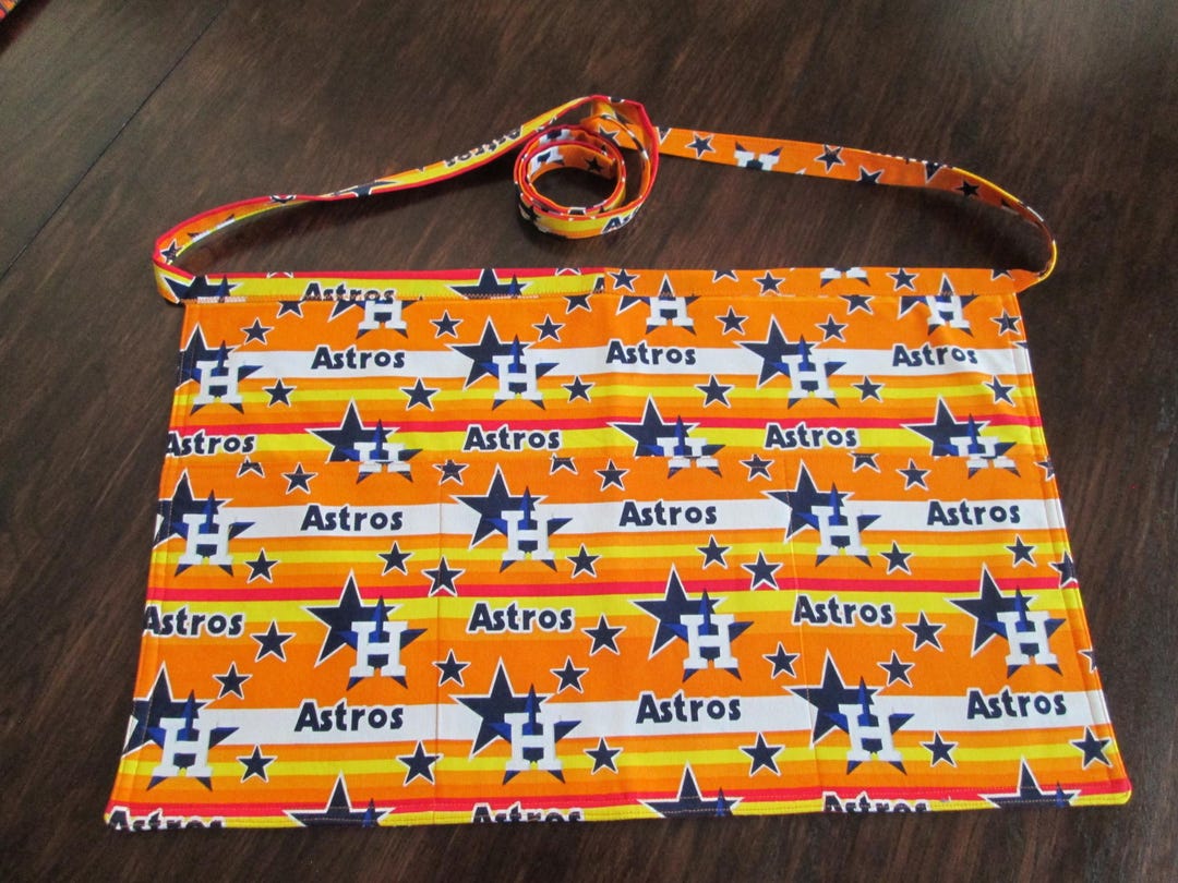 Houston Astros Vintage Durable 3 Pocket Waitress Utility Server Vendor ...
