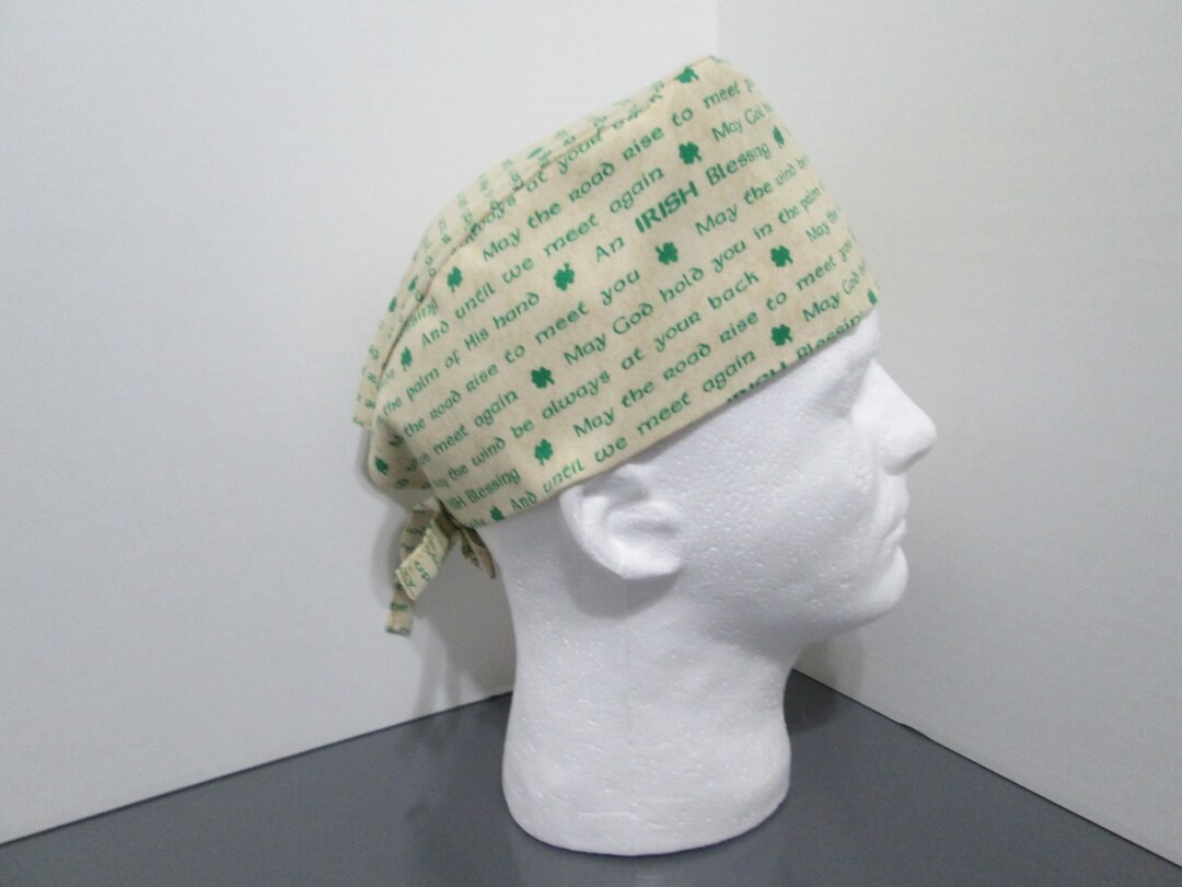 Happy St. Patrick's Day Irish Blessing Surgical Scrub Cap - Etsy