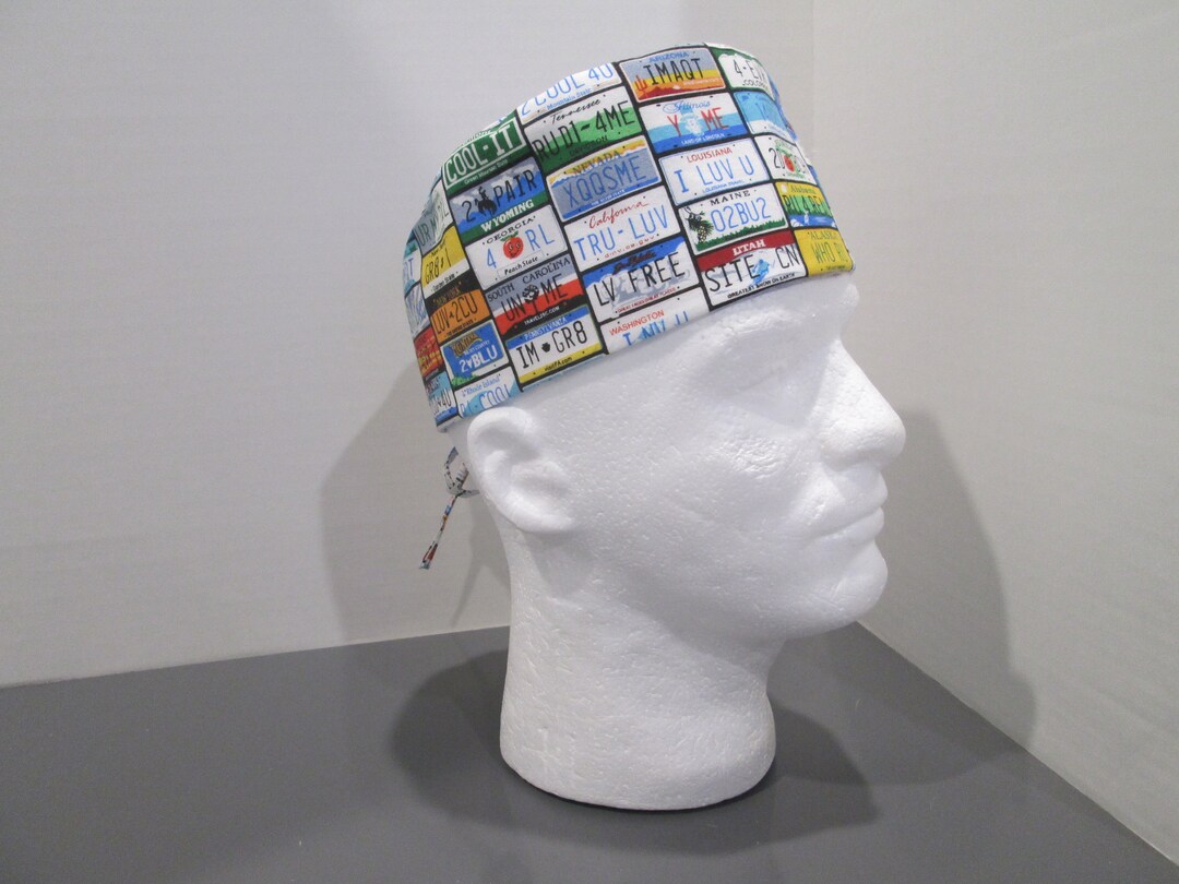 Cute "sayings" License Plates Unisex Surgical Scrub Cap - Etsy