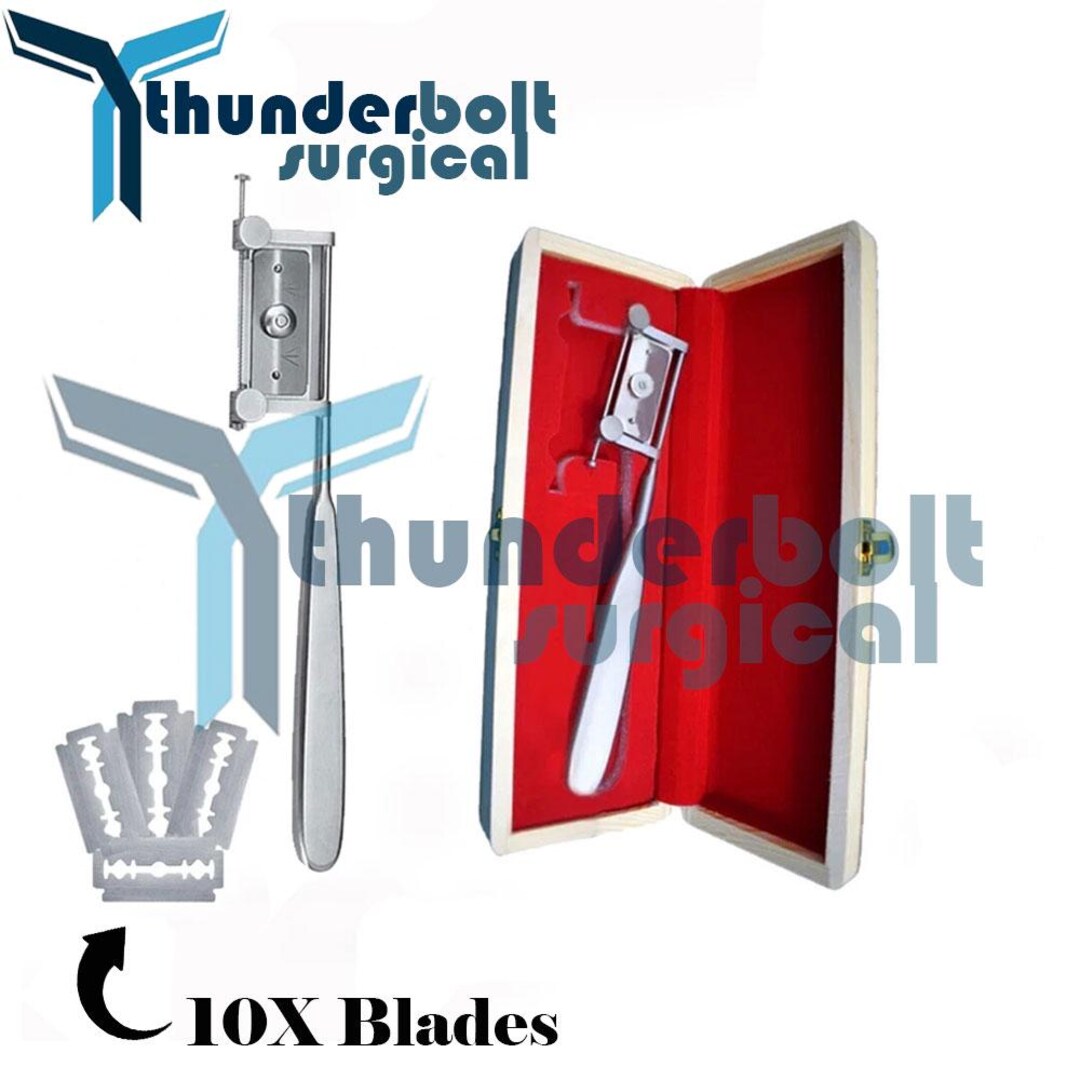Skin Graft Knife Handle Silver Dermatome Surgical Instrument With ...
