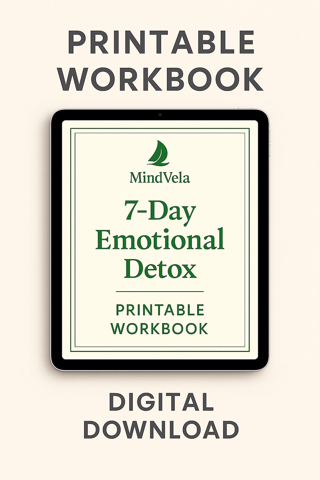 7-day Emotional Detox Printable Workbook - Etsy